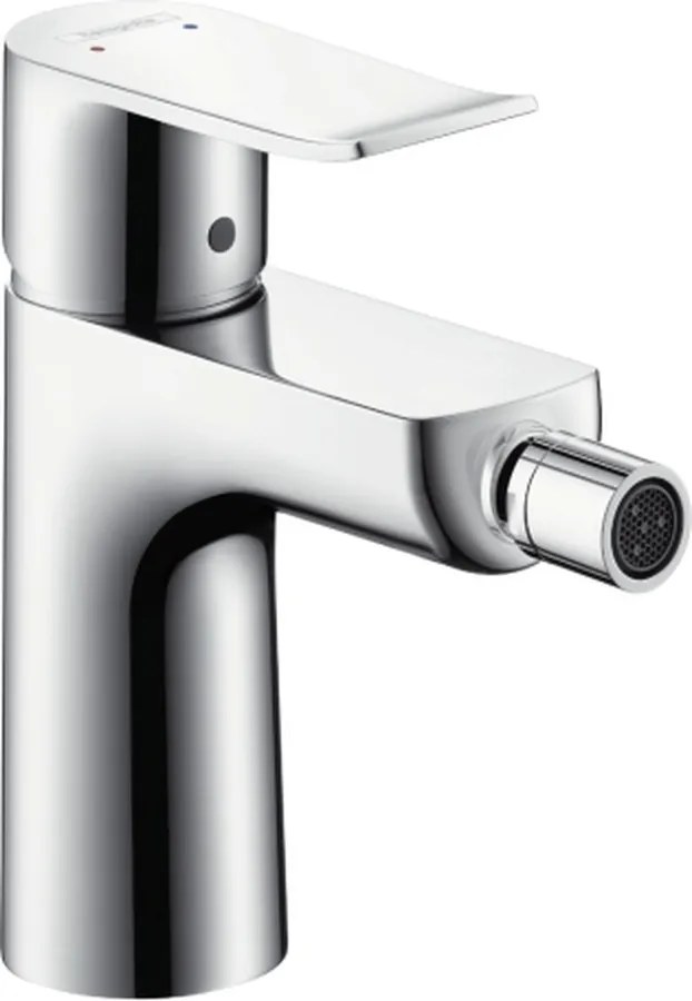 Hansgrohe Metris, páková bidetová baterie s odtokovou soupravou s táhlem, chromová, HAN-31280000