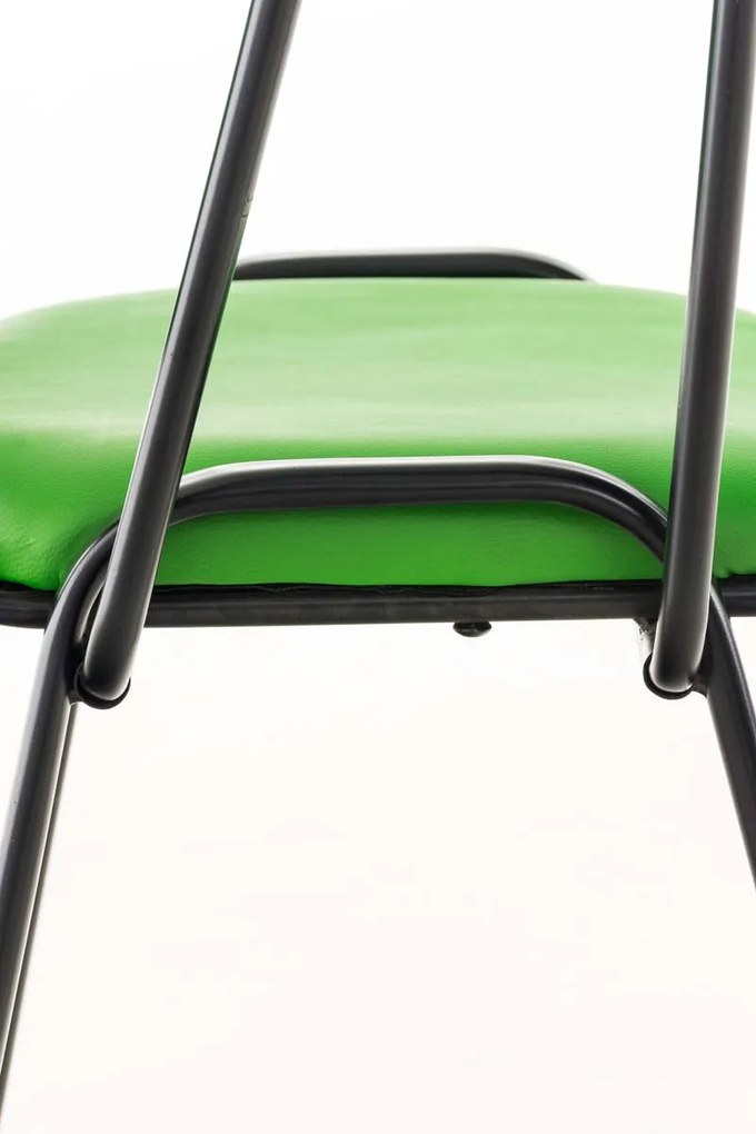 Židle Ken s skládací stůl umělá kůže – zelená