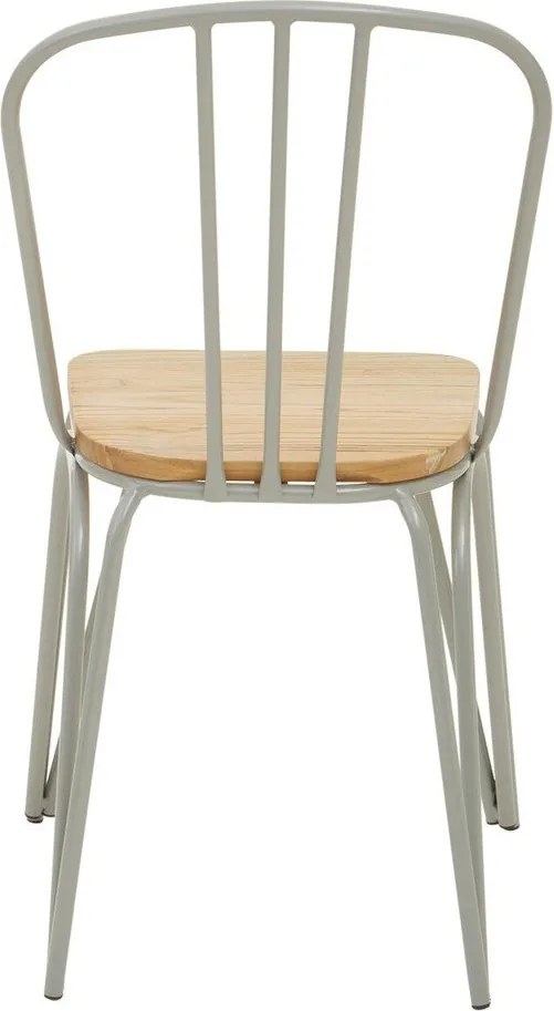 Šedá/v přírodní barvě jídelní židle z jilmového dřeva District – Premier Housewares