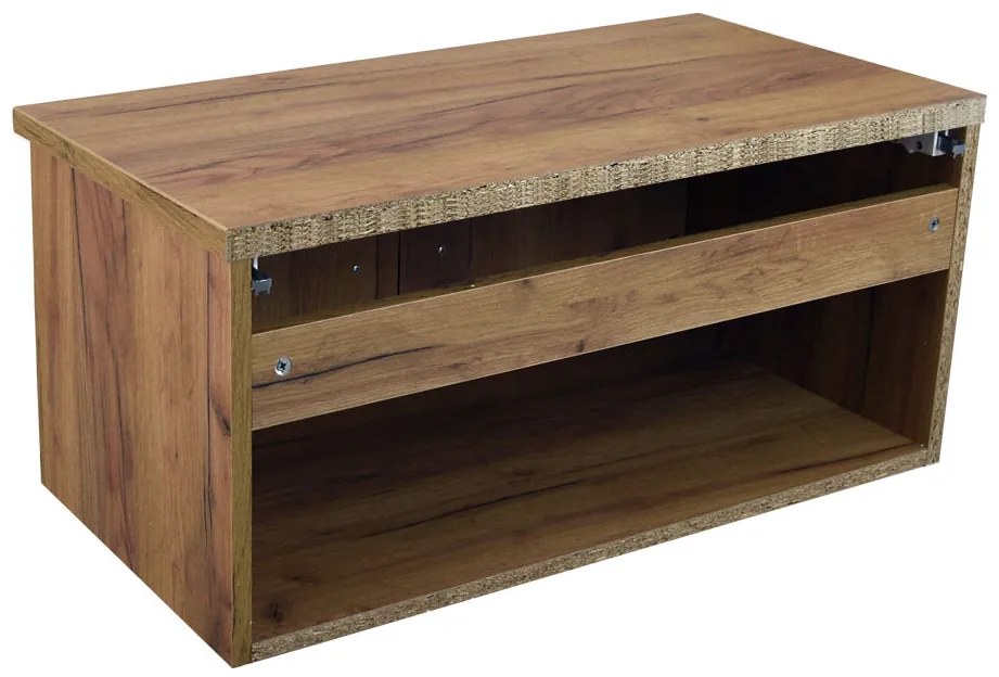 Comodo Koupelnová skříňka pod deskové umyvadlo Agria II GOB 80-HD - zlatý dub/černá