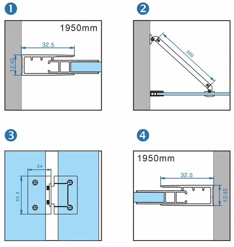 BPS-koupelny Pětiúhelníkový sprchový kout HYD-PK10C 100x100 zlatá/transparent - bez vaničky