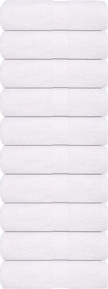 Ručníky FROGN 10 ks bílé 30x30 cm 360 g/m² 136643