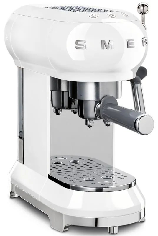 Pákový kávovar SMEG - bílá ECF01WHEU