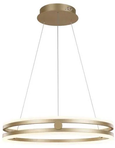 Závěsné LED moderní osvětlení LONIA, 45W, teplá bílá, zlaté Italux Lonia MD17016002-1B GOLD