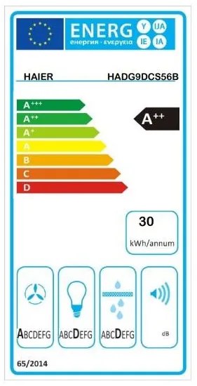 Haier HADG9DCS56B Komínový odsavač par