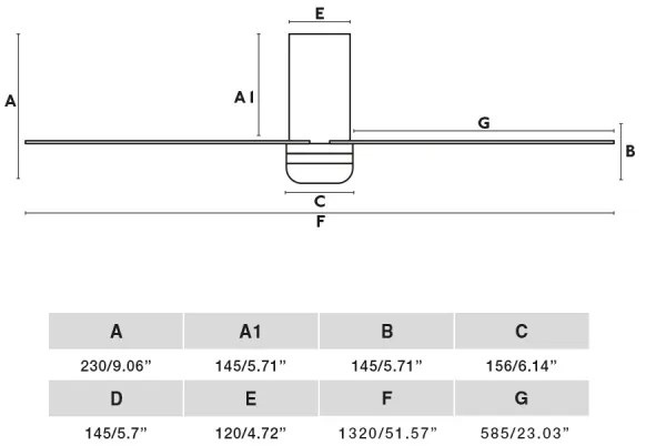 FARO 33831WT-1TW-LED Stm. vent. PUNT TUB M 18W/230V hnědá/černá pr.132 cm WT +DO