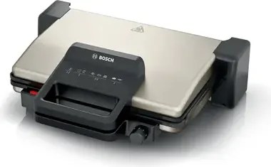 Bosch TCG3302 stříbrná / Kontaktní gril / 2000 W / 682 cm2