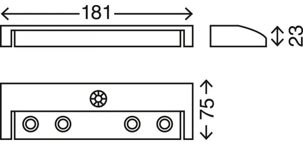 Briloner 2269-041 - LED Orientační svítidlo se senzorem LERO LED/0,32W/4xAAA