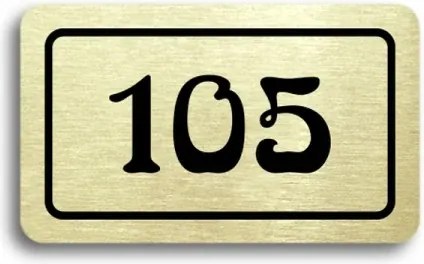 ACCEPT Číslo na dveře - typ 12 (50x30mm) - bílá tabulka - barevný tisk