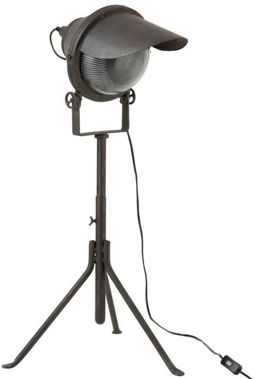 Černá kovová stolní lampa Industrial - 43*48*95cm