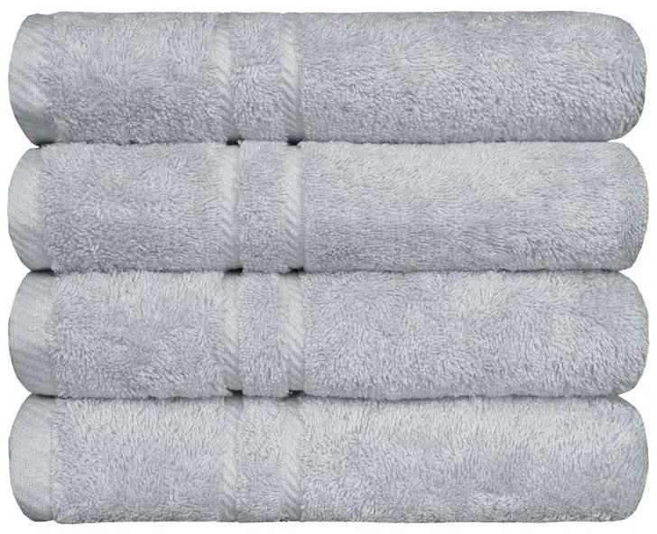 SCANquilt bavlněný ručník COTTONA světle šedá osuška 100 x 150 cm