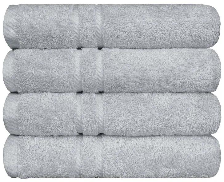 SCANquilt bavlněný ručník COTTONA světle šedá ručník 50 x 100 cm