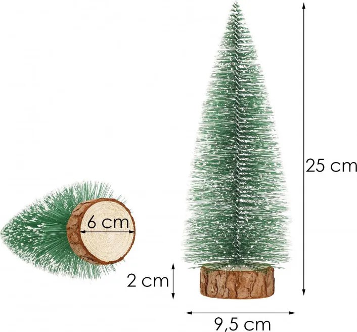 Vánoční stromek na kmínku 25 cm