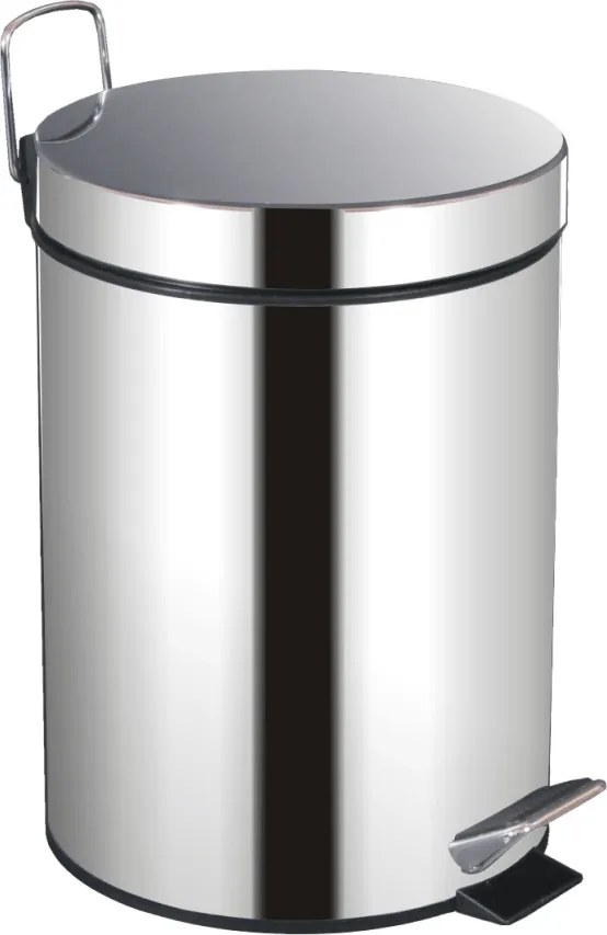 Odpadkový koš, nerezavějící ocel, 20 L, DUST