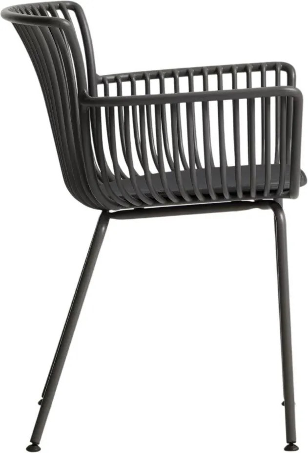 Tmavě šedá zahradní židle Surpika – Kave Home