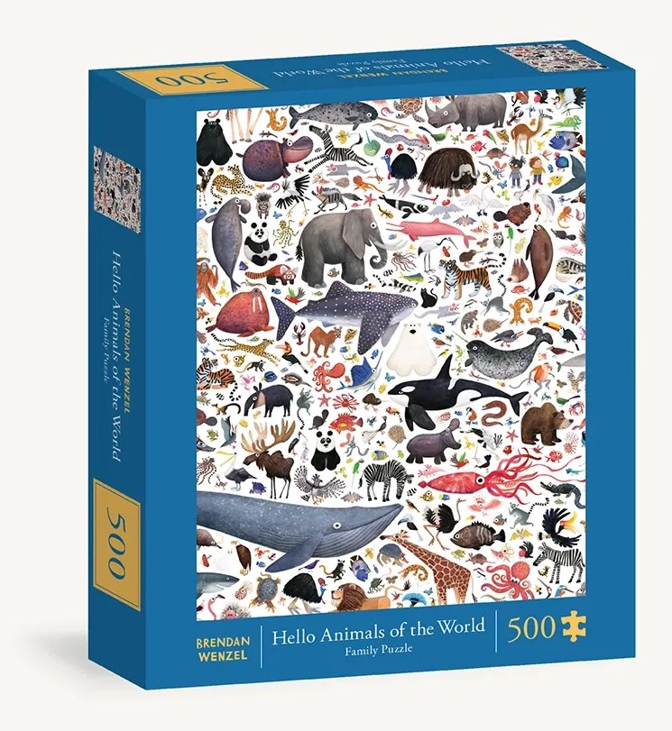 Chronicle books puzzle ahoj zvířata celého světa 500 dílků