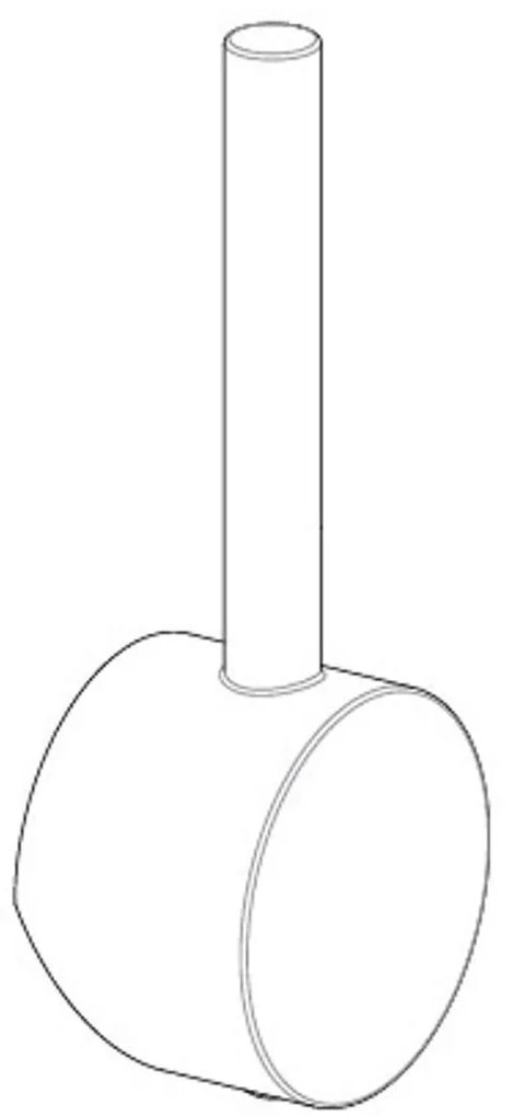 Paffoni - Ovládací páka, matná černá ZLEV195NO