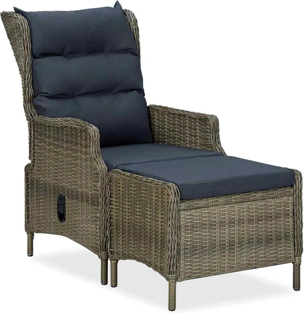 9dílný zahradní jídelní set s poduškami polyratan hnědý 3060162