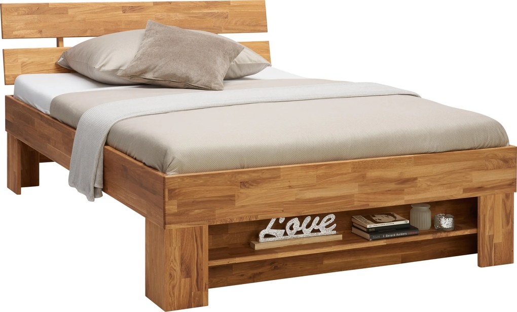 XXXLutz POSTEL, 140/200 cm divoký dub Carryhome - Jednolůžkové postele - 002730001602