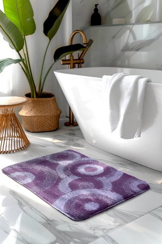 Ervi koupelnová předložka fialová CLC Comfort,2 set
