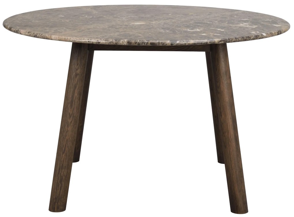 ROWICO Kulatý jídelní stůl TARANSAY hnědý ø125 cm 120863