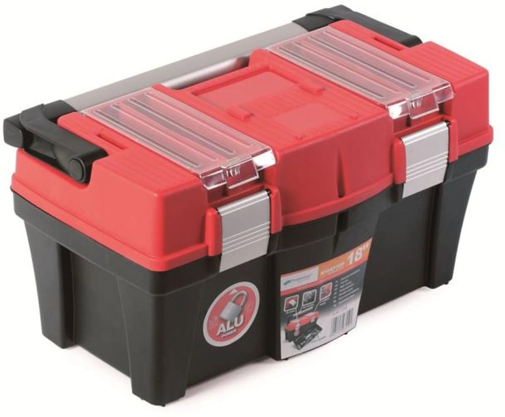 Kistenberg APTOP PLUS Plastový kufr na nářadí 550x267x277mm, červený KAP5530AL