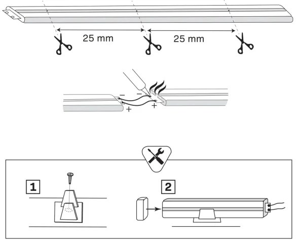 LED Pásek NEON 5 m LED/27W/12V IP65 modrá