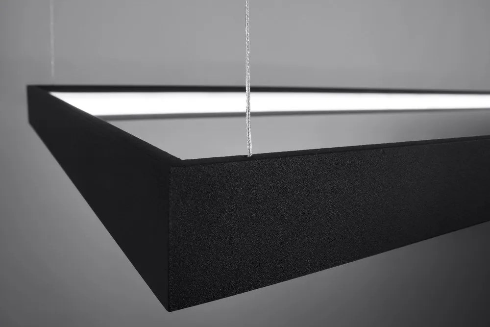 Černé kovové LED závěsné svítidlo TUULA – Thoro