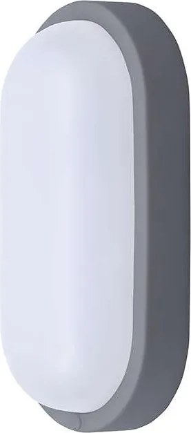 LED venkovní světlo WO744 - ovál 21 x 10,4 cm, šedá