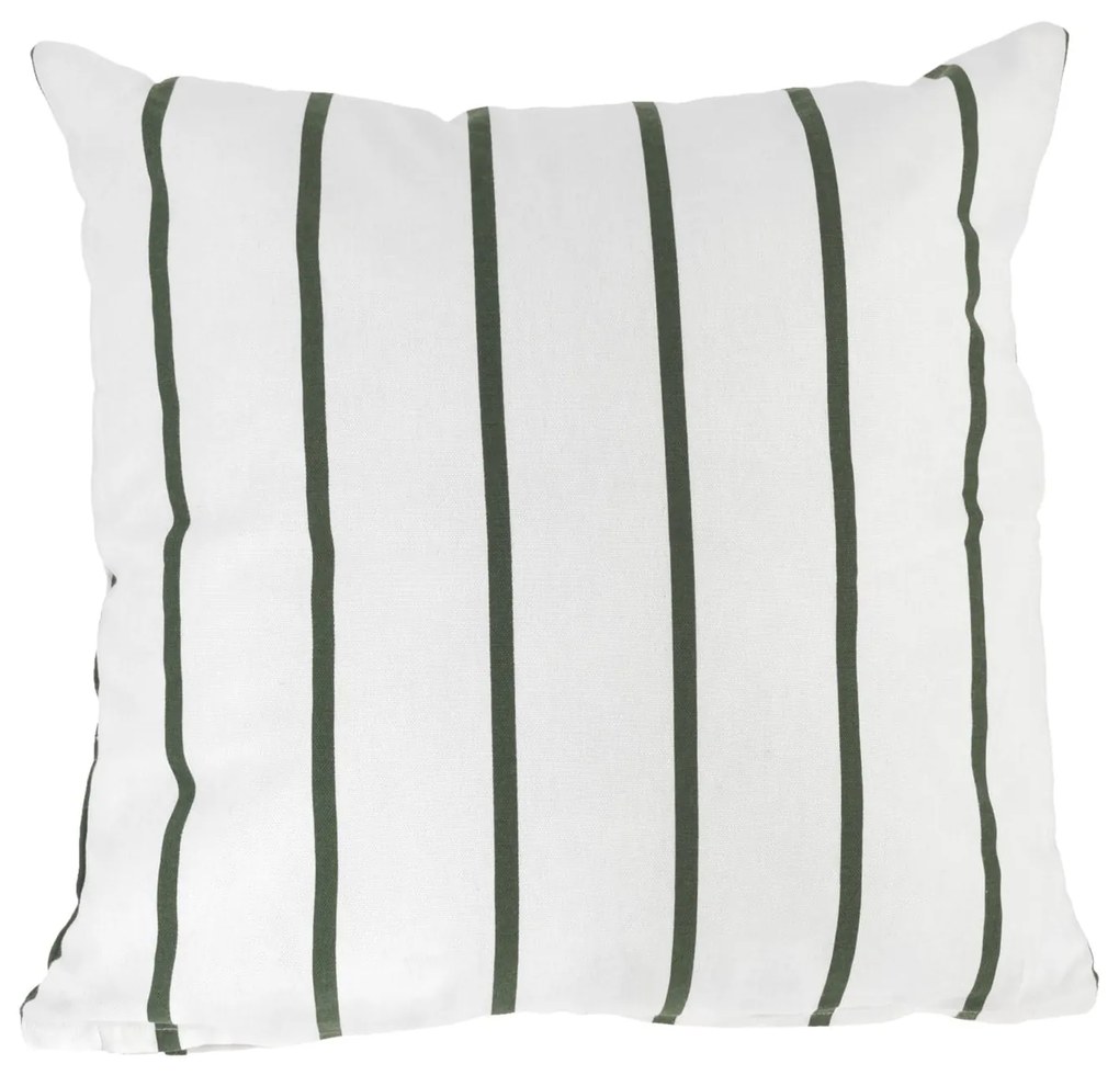 Storefactory Bavlněný povlak na polštář White/Green 48 x 48 cm, zelená barva, textil