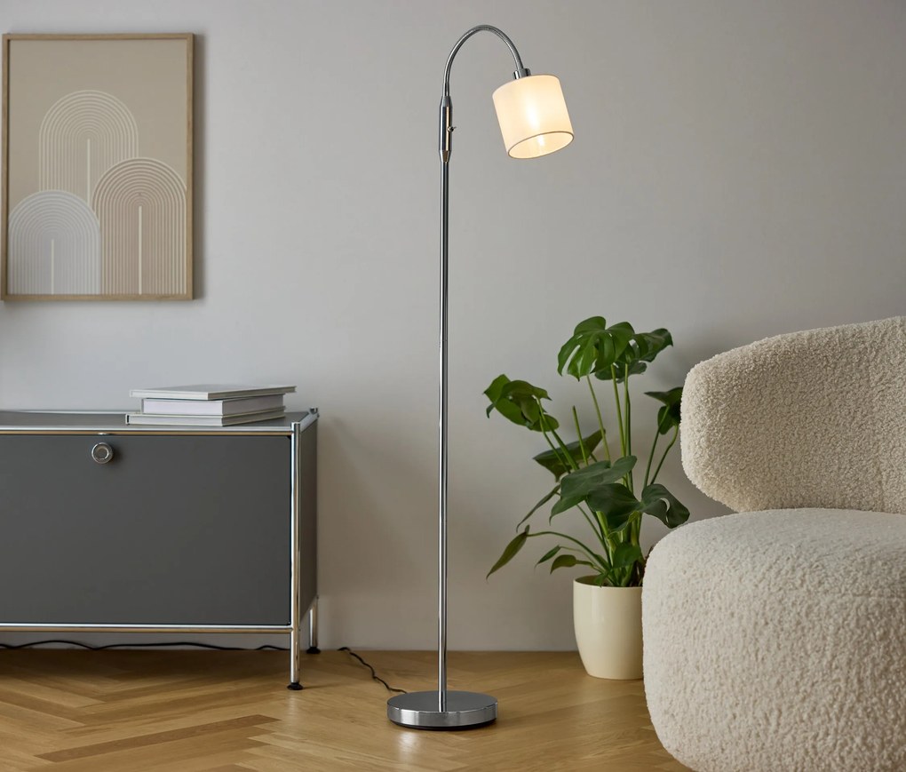 Tchibo - Stojací lampa Reality »Tommy« - barva: chrom