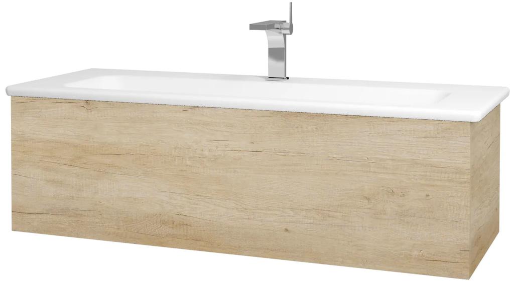 Dřevojas Koupelnová skříň VARIANTE SZZ 120 (umyvadlo Euphoria) Varianta: N01 Bílá lesk / D05 Oregon
