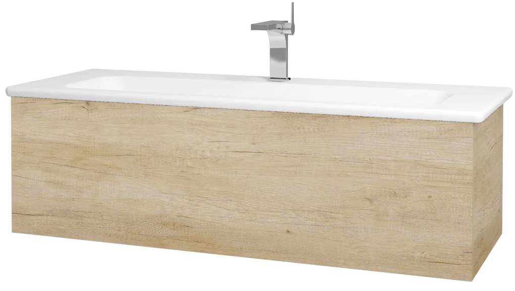 Dřevojas Koupelnová skříň VARIANTE SZZ 120 (umyvadlo Euphoria) Varianta: N01 Bílá lesk / M05 Béžová mat