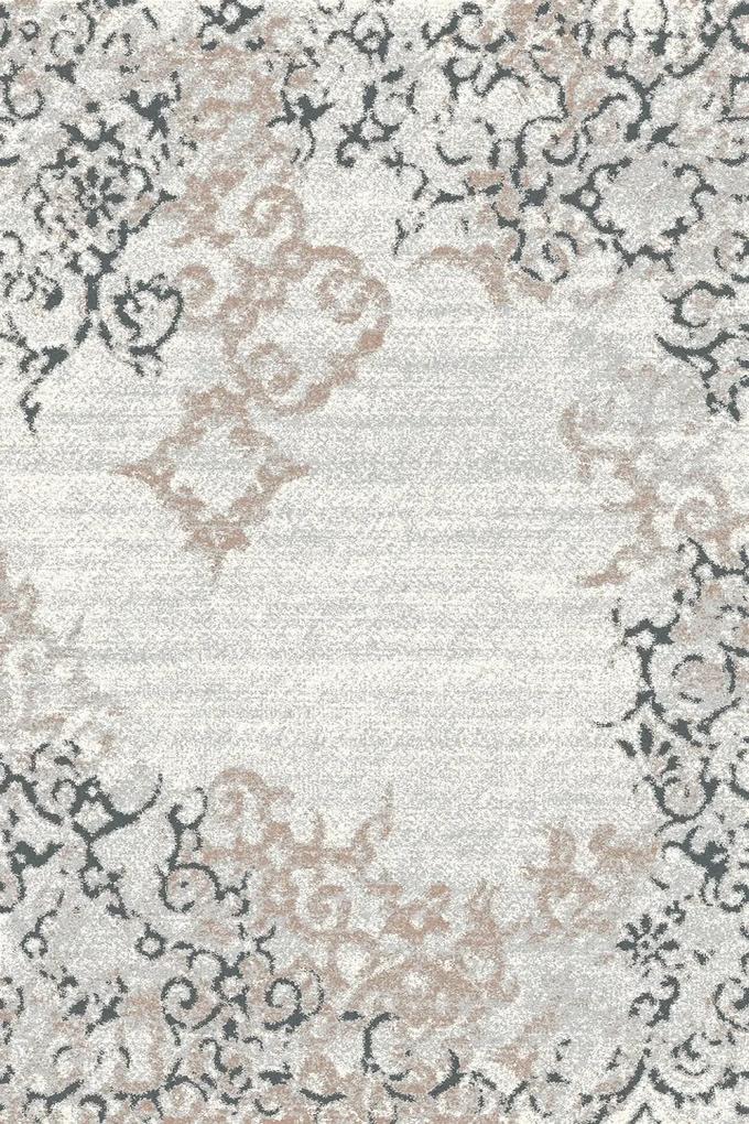 Kusový koberec Ornamo světle šedý 133 x 180 cm