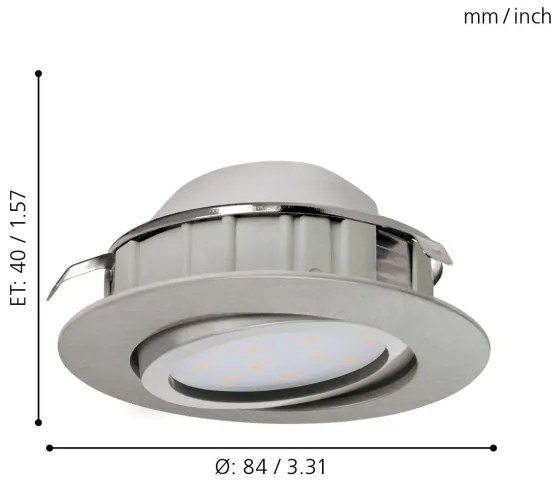 Eglo 95856 - LED podhledové svítidlo PINEDA 1xLED/6W/230V