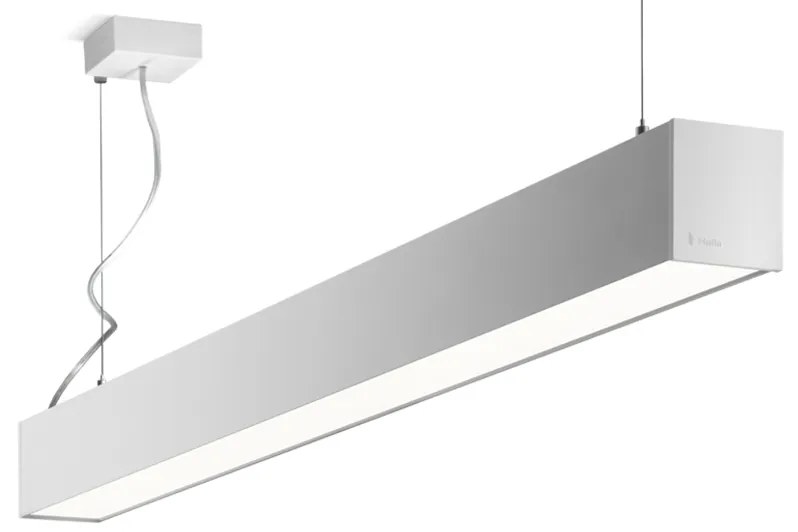 Robustní svěšené LED svítidlo Lina80 Direct&Indirect Barva: Stříbrná, Délka: 1127 mm, Teplota chromatičnosti / Stmívání: 4000 Kelvinů / Stmívatelné…