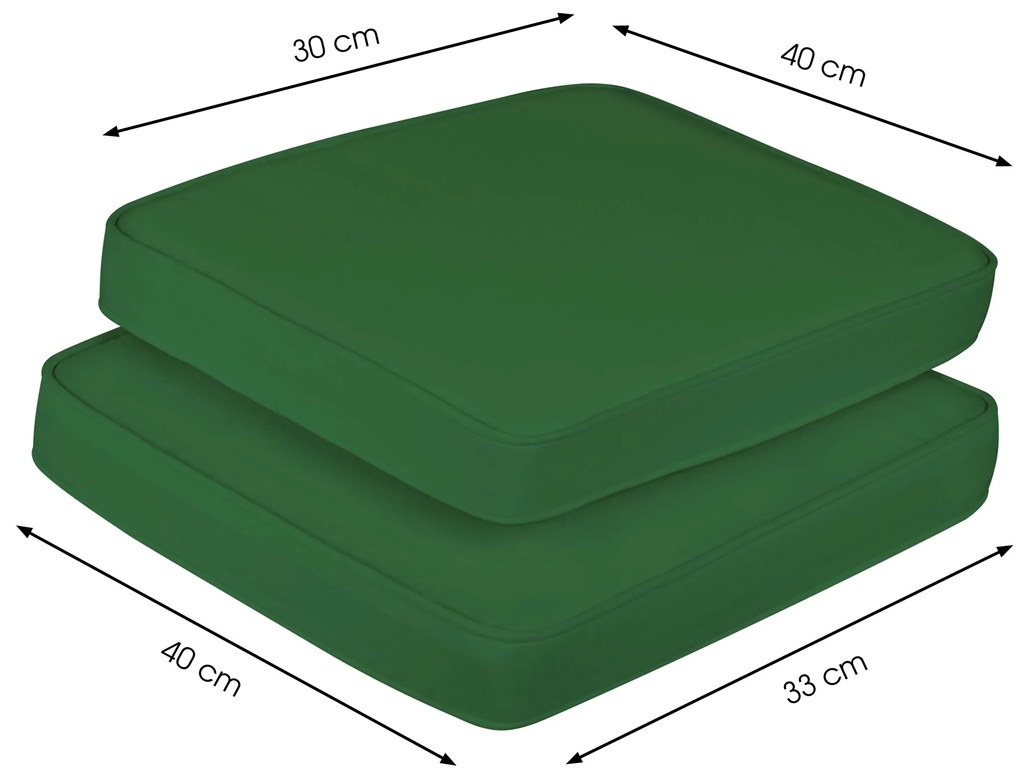 Fieldmann FDZN 9026 Sada polštářů pro set ALICE - Zelený Sada polštářů pro židli Fieldmann FDZN 4010-T, Zelená barva, 100% polyester, Vodě odolný, .