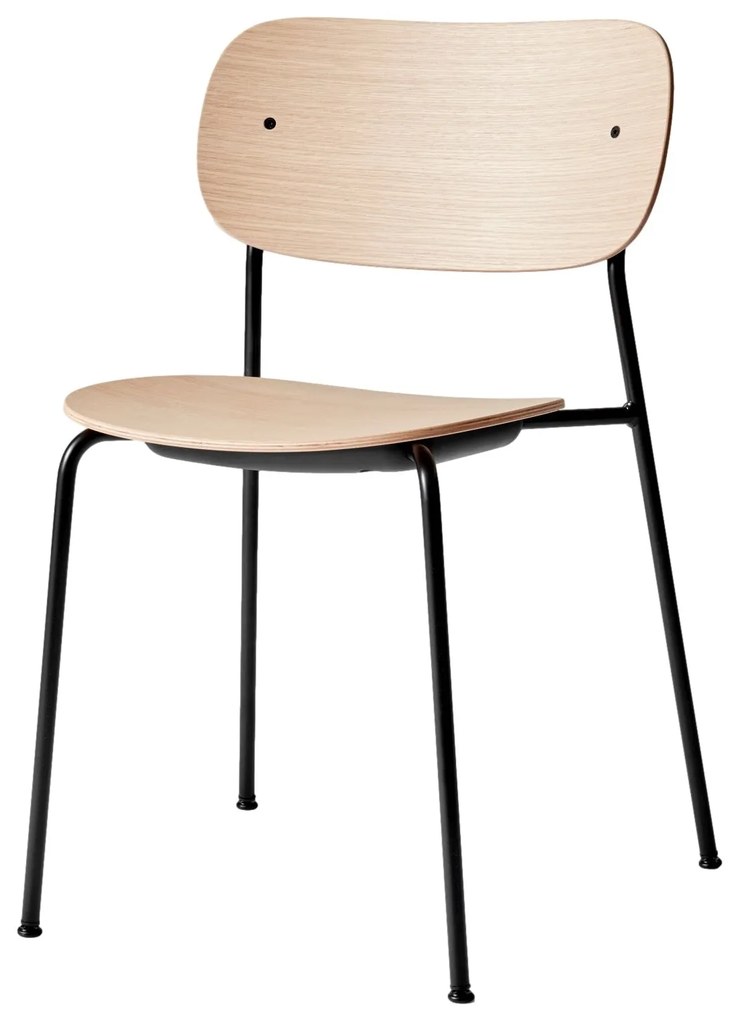 AUDO (MENU) Židle Co Chair, Black / Natural Oak