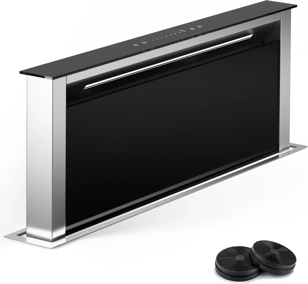 Klarstein Royal Flush Eco 75, digestoř, 75 cm, 714 m³/h, EEK A++, včetně filtrů s aktivním uhlím