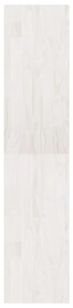 Petromila Knihovna / dělicí stěna bílá 40 x 30 x 135,5 cm borovice