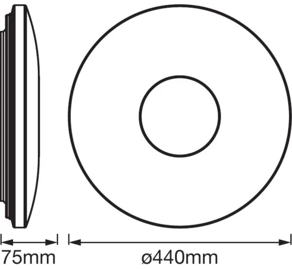 Ledvance - LED Stropní svítidlo se senzorem SPARKLEDOT LED/32W/230V