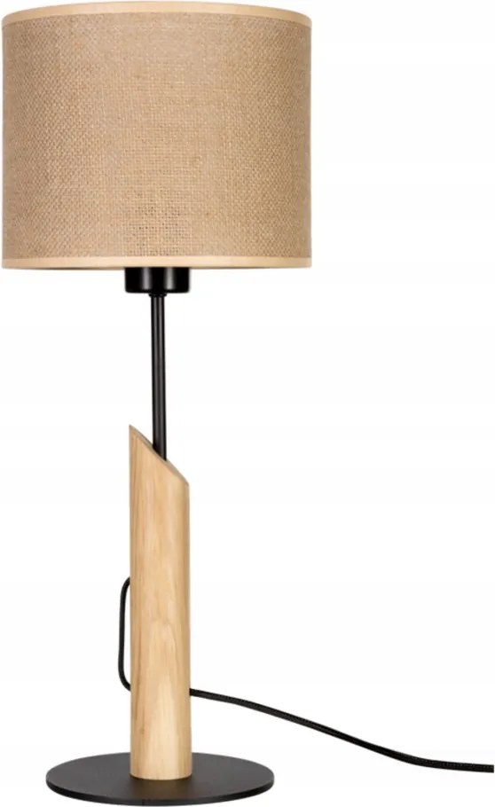 Stolní Lampa Colette Jute 1xE27 Černý Dub IP20 S-862014904 Britop