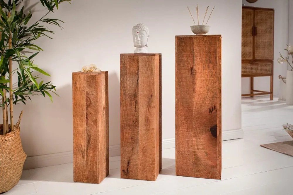 Dekorativní sloup Timber mango - set 3 ks