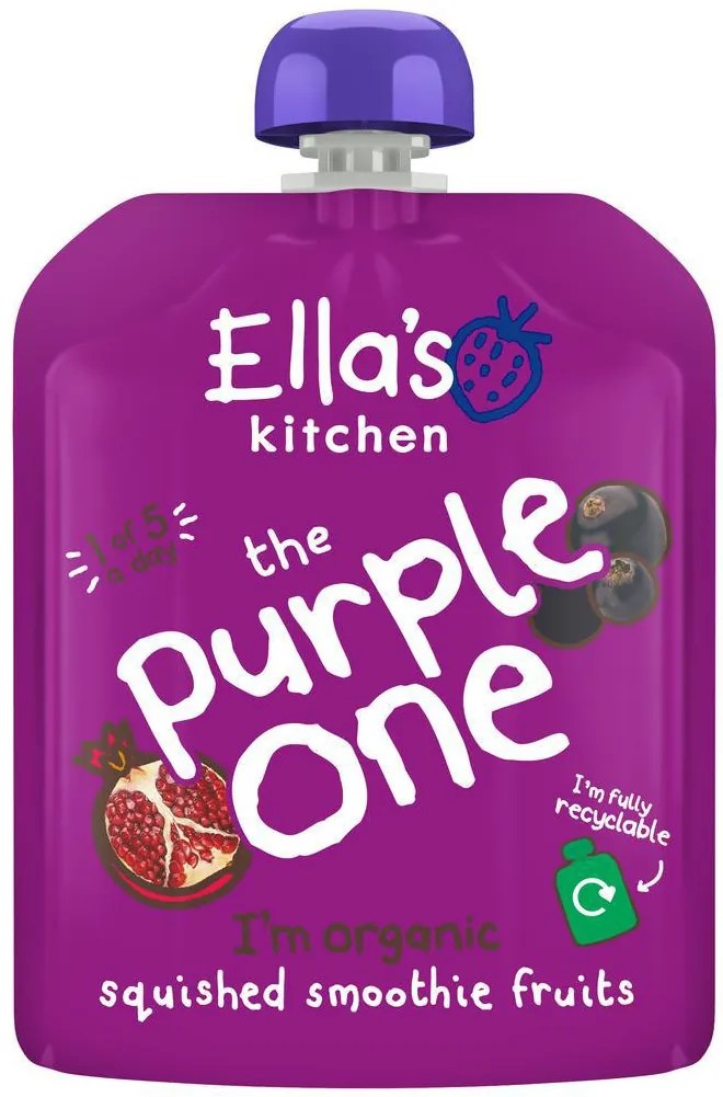 Ella's Kitchen BIO PURPLE ONE ovocné pyré s černým rybízem (90 g)