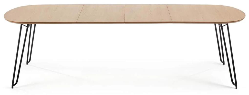 Rozkládací jídelní stůl vanoc 170 (320) x 100 cm přírodní MUZZA