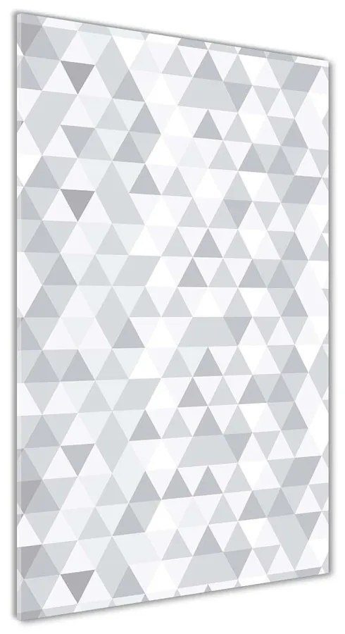 Wallmuralia Foto obraz akryl do obýváku Šedé trojůhelníky 70x140 cm