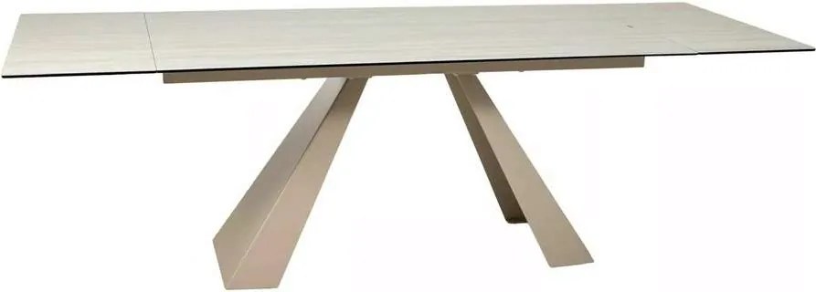 Jídelní stůl Salvadore II, 160 x 90 cm, kámen / krémová