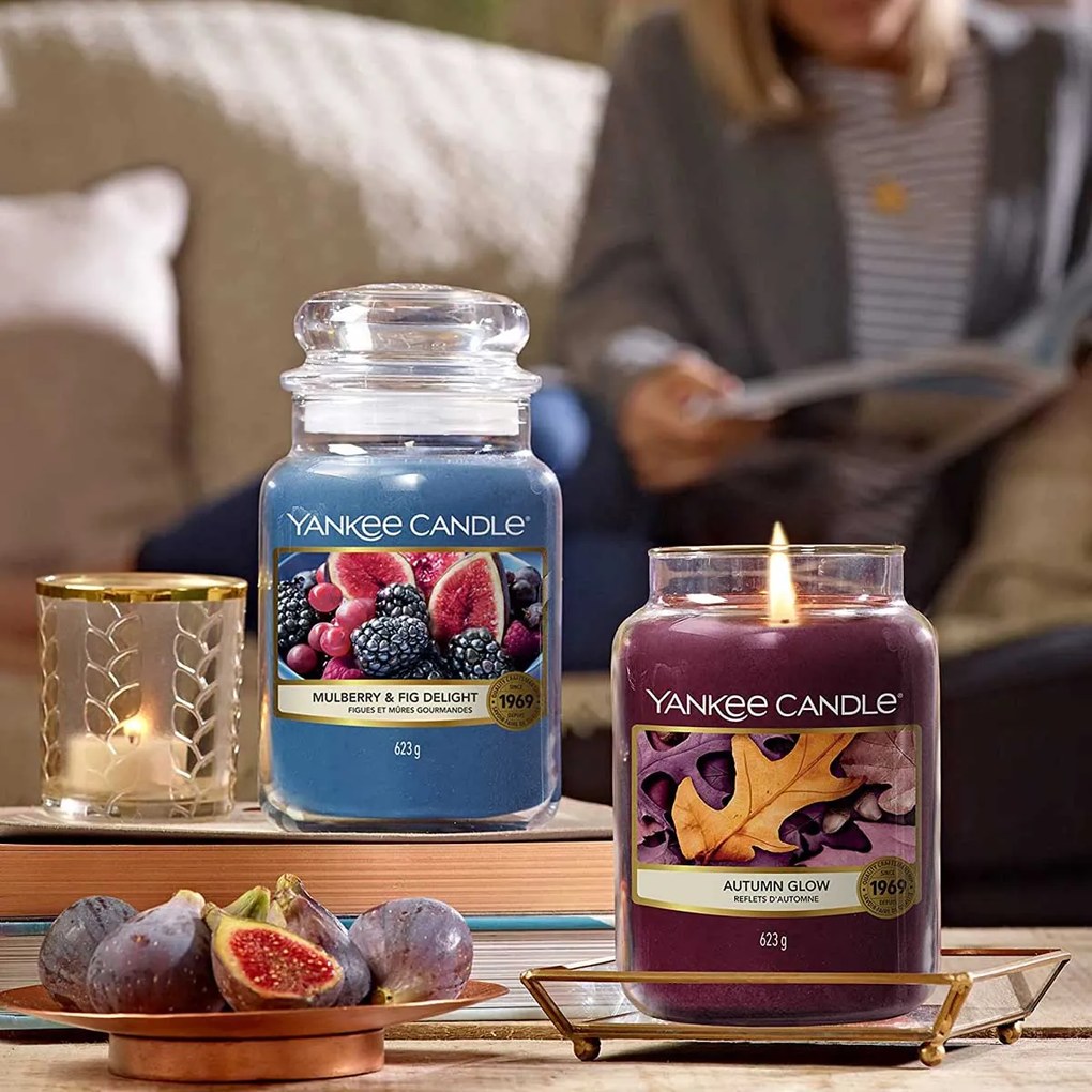 Yankee Candle - vonná svíčka Mulberry & Fig Delight (Lahodné moruše a fíky) 623g