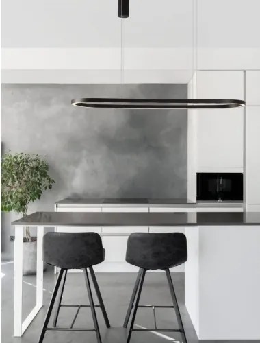 Závěsné LED svítidlo NOVA LUCE CUPPE 58W 3000K černé 9345624