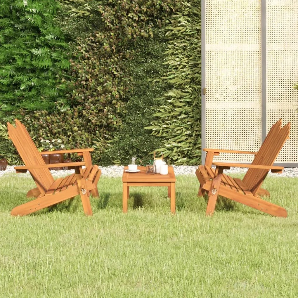 3dílná sada zahradního nábytku Adirondack masivní akácie 3152133